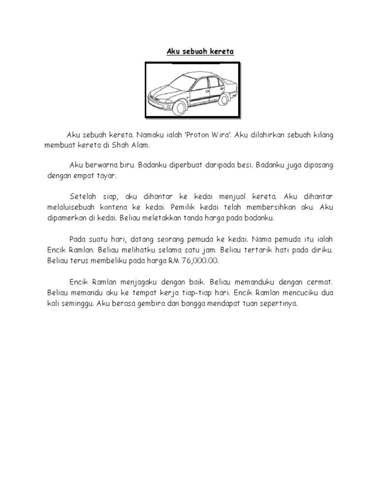 Aku Sebuah Kereta Pdf
