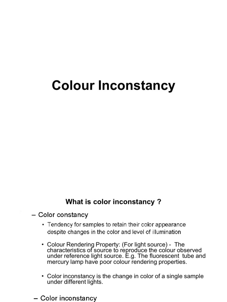 Colour Inconstancy | PDF | Color | Electrodynamics