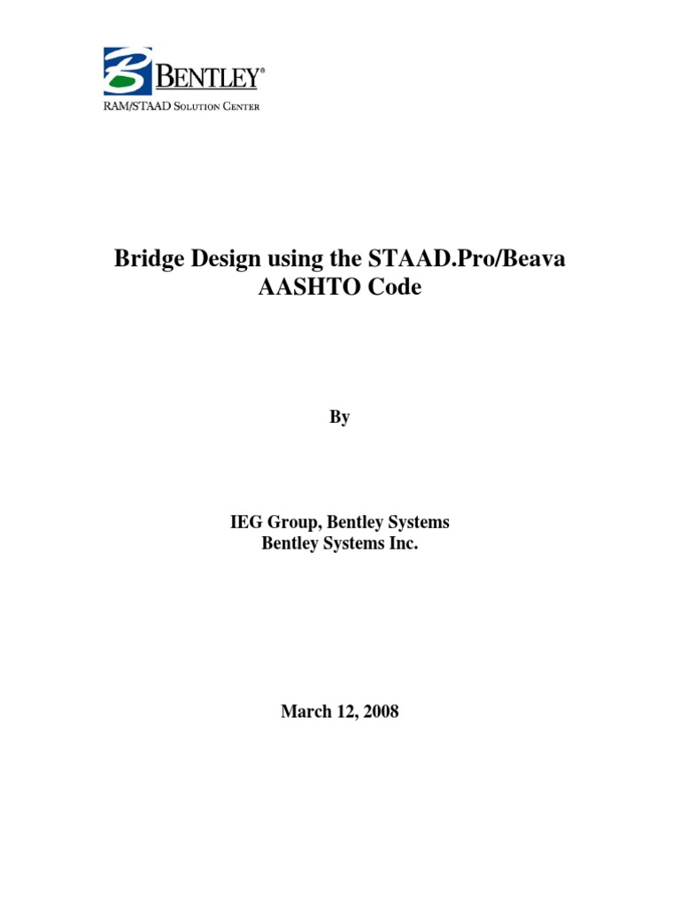 Bridge Design Using STAAD | PDF