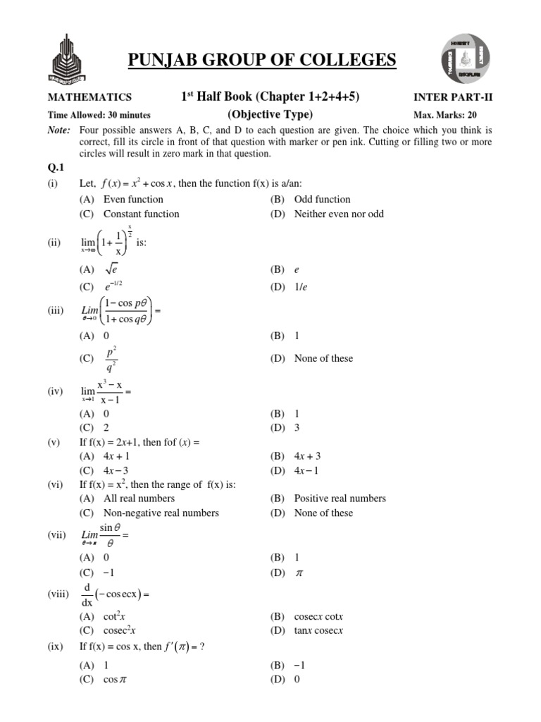 Mathematics - II (1st Half Book) | PDF | Line (Geometry) | Geometry