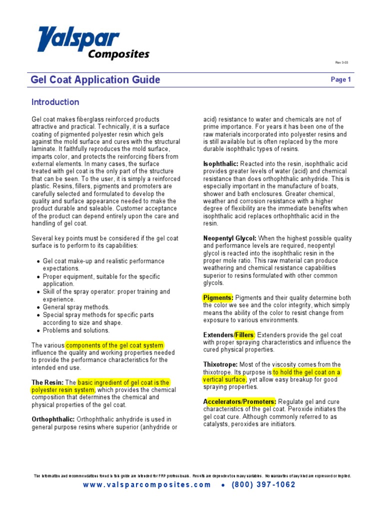 Understanding Gel Coat: A Guide to Selecting the Proper Resin ...