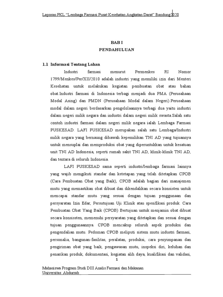 Laporan PKL Lafi Ad (Repaired) | PDF