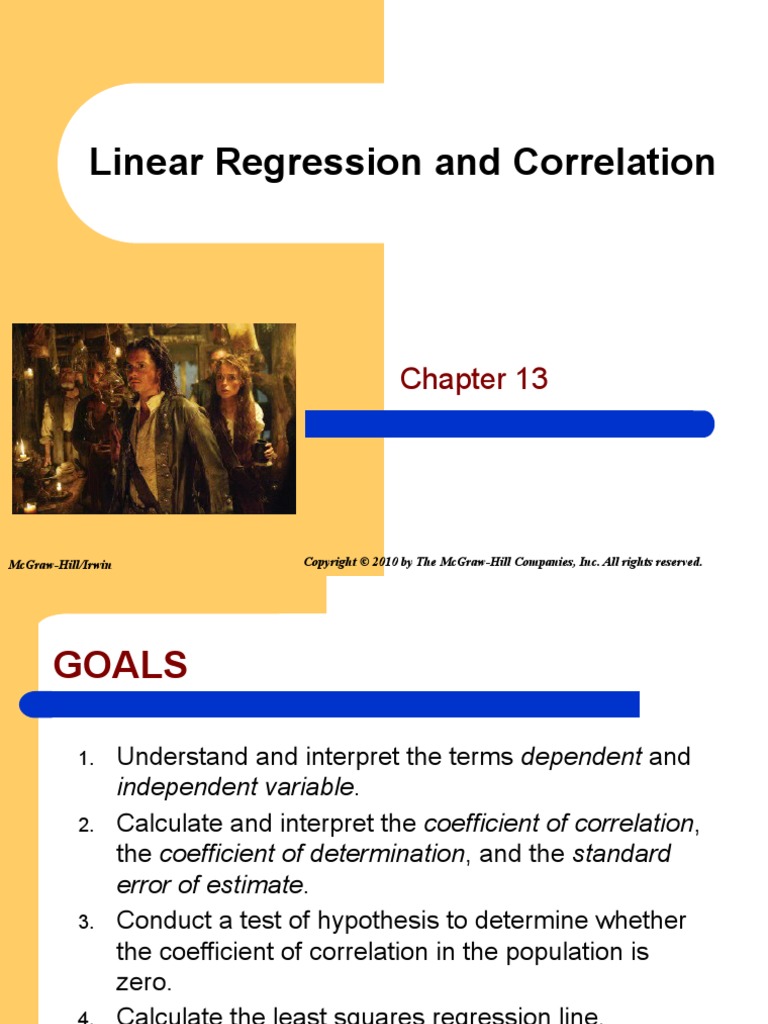 Linear Regression and Correlation: Mcgraw-Hill/Irwin | PDF | Correlation And Dependence | Least ...