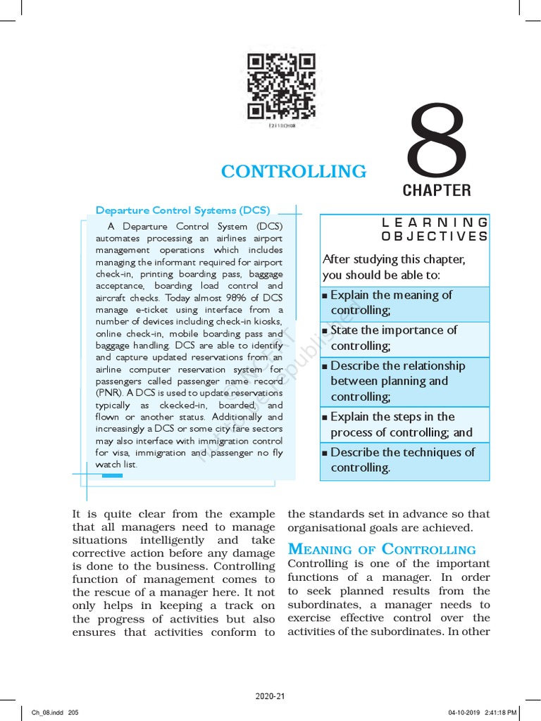 Controlling: Departure Control Systems (DCS) | PDF | Return On ...