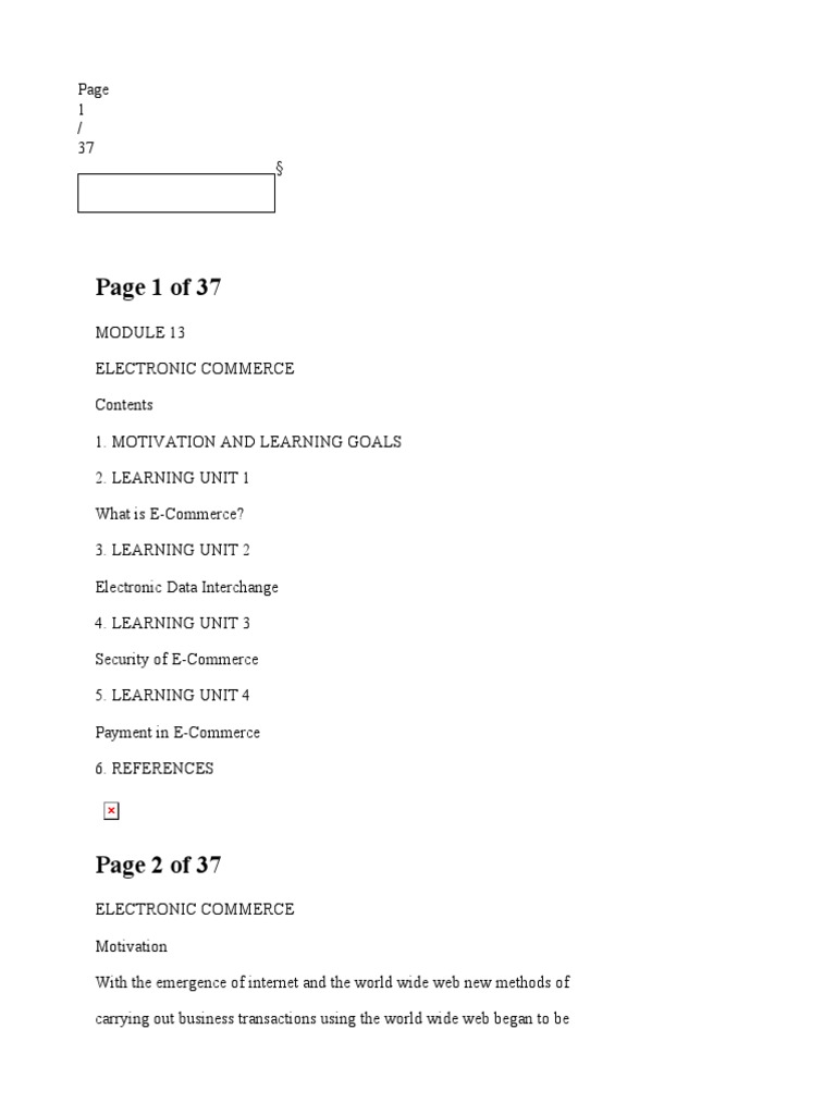E Commerce Lecture Notes Pdf E Commerce Computer Network 0693
