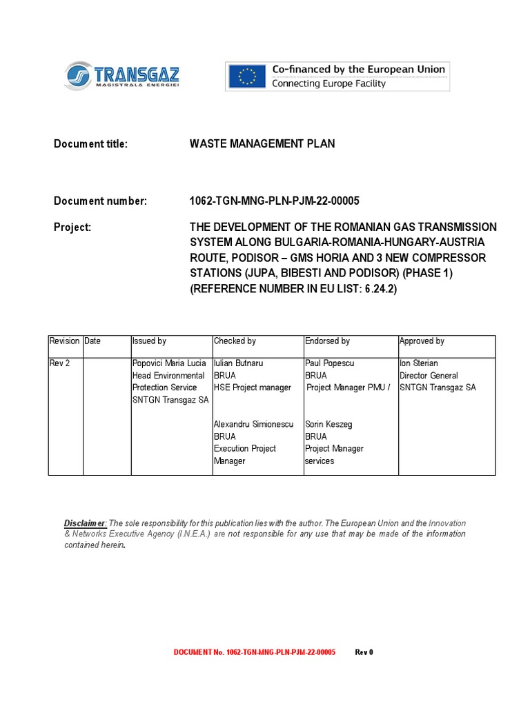 Waste Management Plan | PDF | Waste Management | Waste