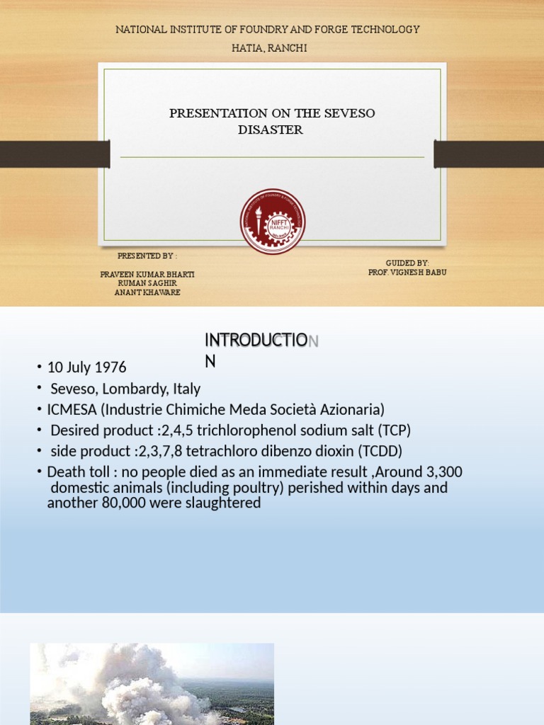 Seveso Disaster | PDF | Chemistry | Medical Specialties