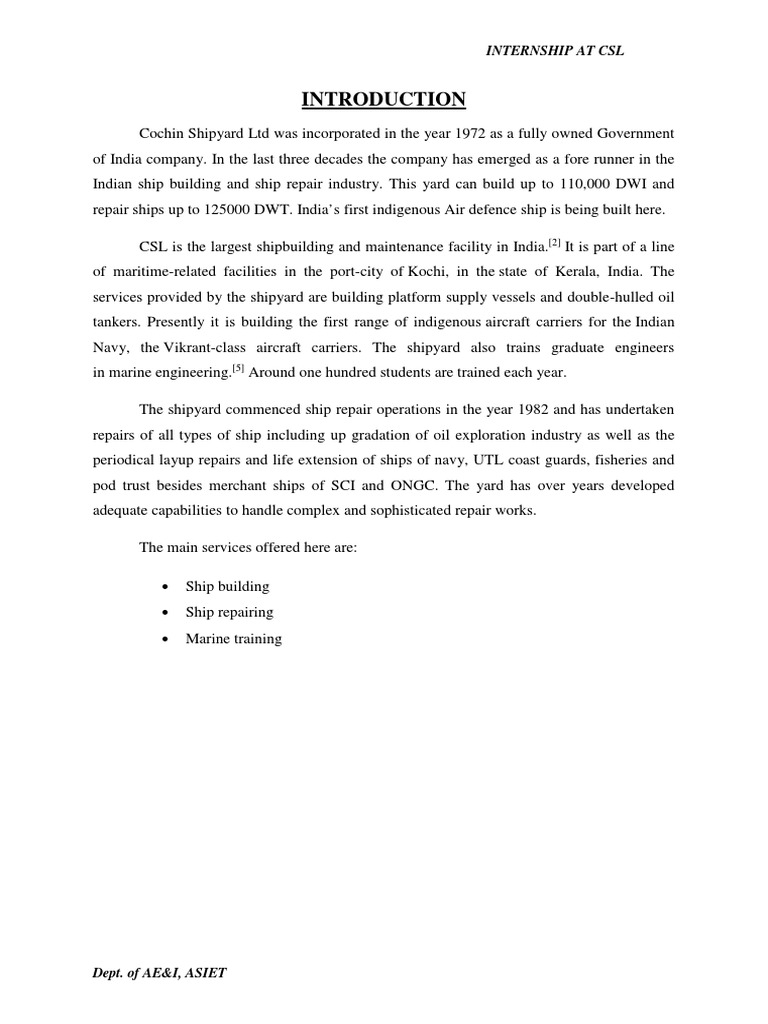 Shipyard Report PDF | PDF | Pressure Measurement | Mechanical Engineering