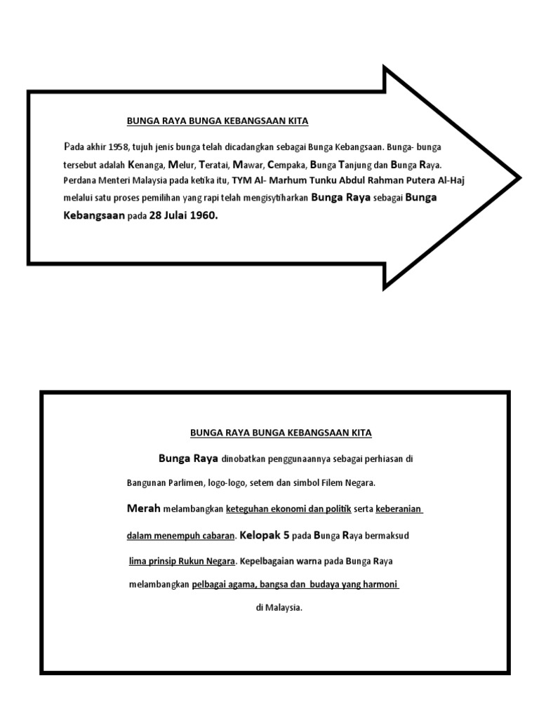 Bunga Raya Bunga Kebangsaan Kita | PDF