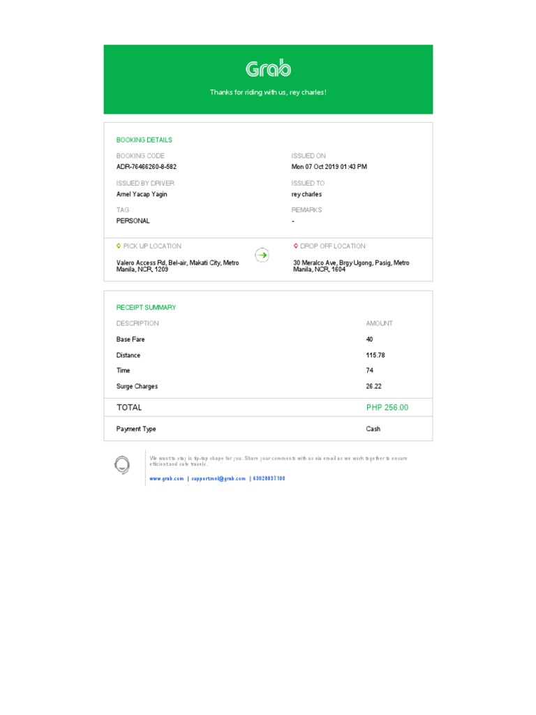 Grab Receipt ADR-76466260-8-582 | PDF