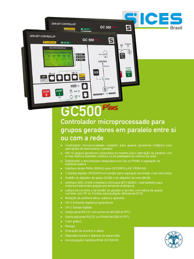 GC500 BR DataSheet | PDF | Rede de computadores | Energia elétrica