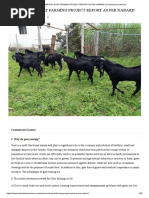 Project Report On Goat Farming | PDF | Meat | Goat