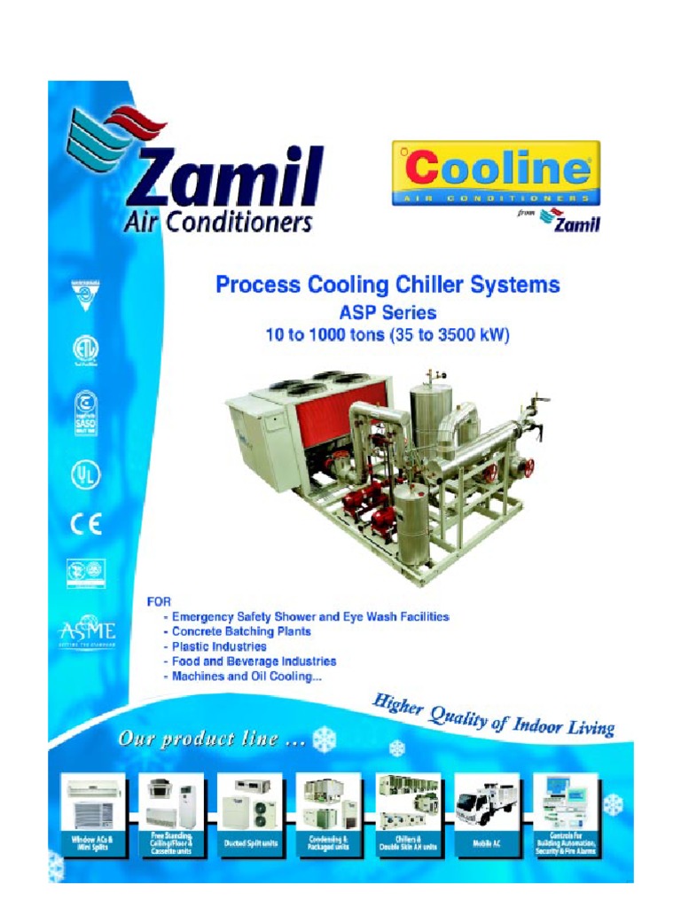 Zamil ASP Series Process Chillers Guide | PDF | Heat Exchanger | Air ...