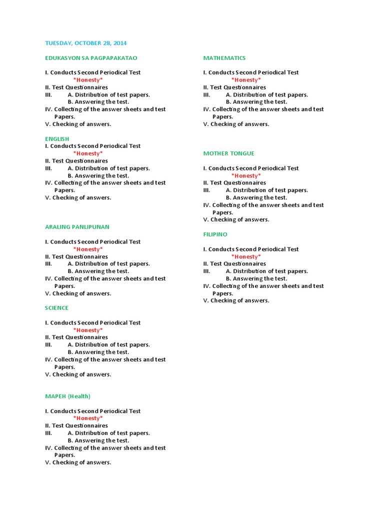 Honesty Honesty : Edukasyon Sa Pagpapakatao Mathematics | PDF