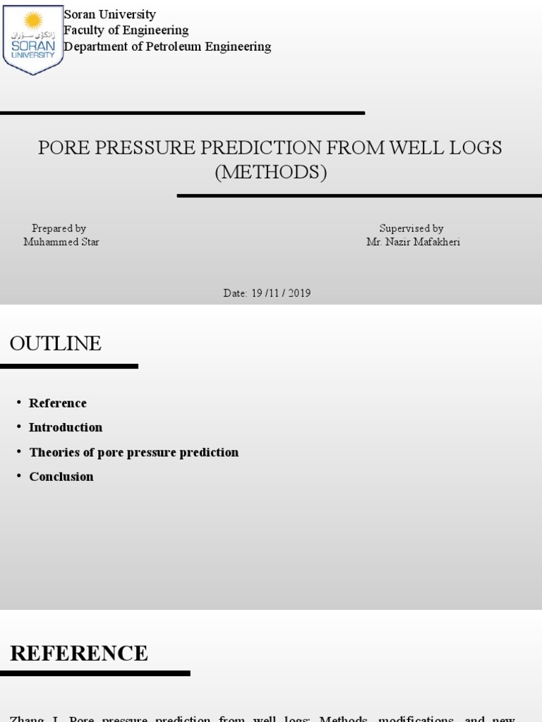 Pore Pressure Prediction From Well Logs (Methods) | PDF | Continuum ...