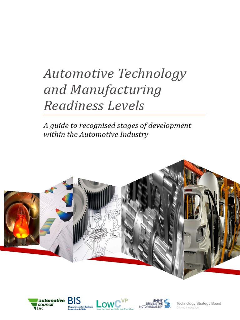 Automotive Technology and Manufacturing Readiness Levels | Download ...
