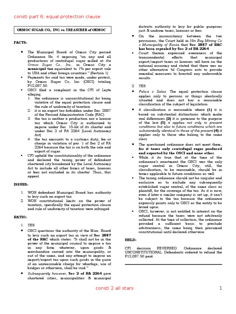 Equal Protection Clause | PDF | Equal Protection Clause | U.S. State