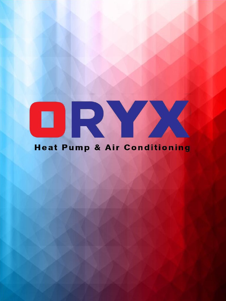 Oryx Catalogue PDF | Download Free PDF | Heat Pump | Heat Exchanger
