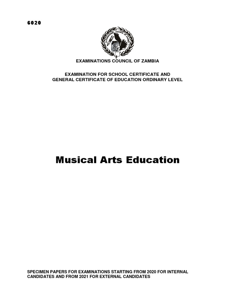 Musical Arts Education Grade12 Final Booklet | PDF | Chord (Music ...