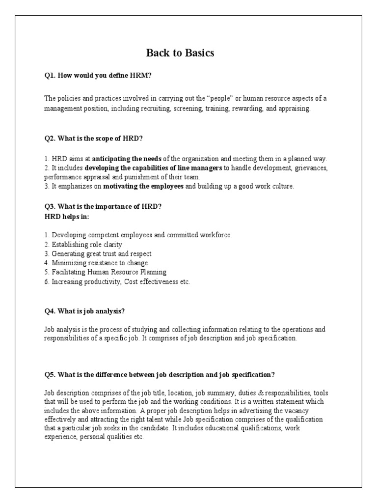 HR Back To Basics | PDF | Motivation | Motivational