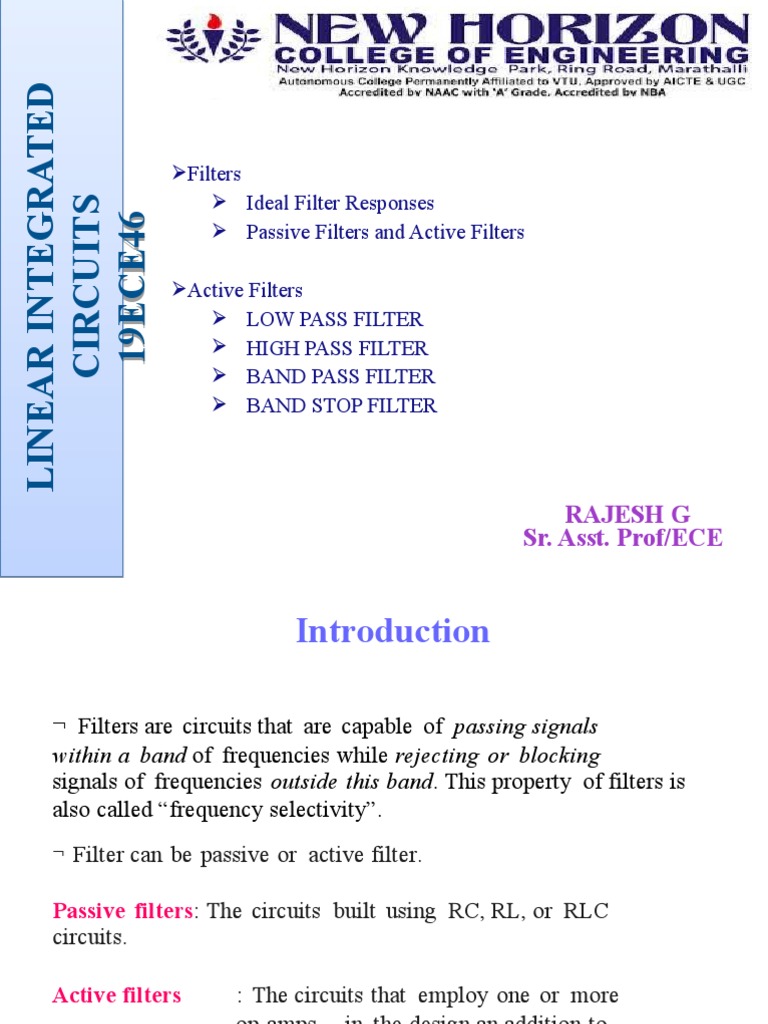 Active FIlters | PDF | Electronic Filter | Low Pass Filter