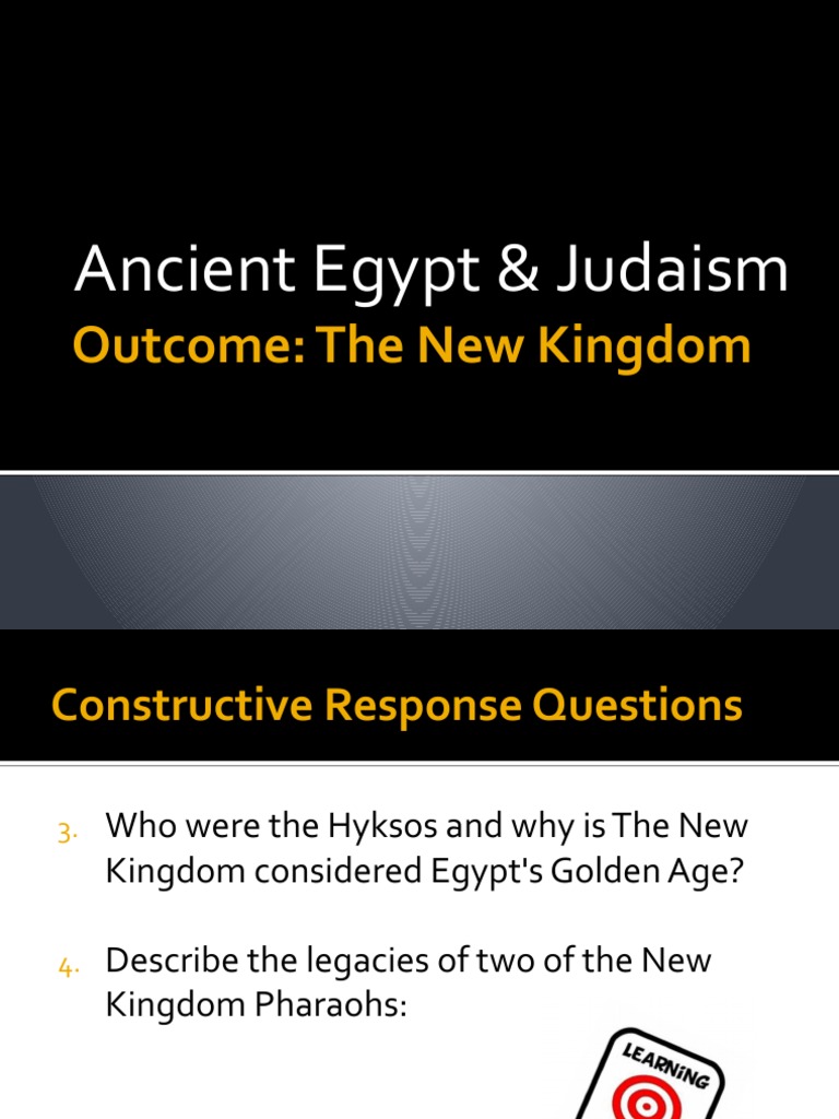 Ancient Egypt & Judaism: Outcome: The New Kingdom | PDF | New Kingdom ...