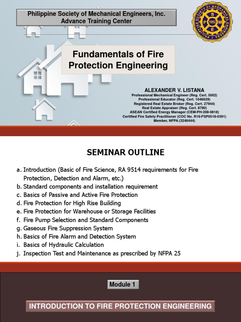 Module 1 - Introduction To Fire Protection Engineering | PDF | Duct ...