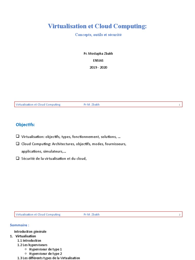 Cours Virtualization CLOUD Partie1 | PDF | Virtualisation | VMware