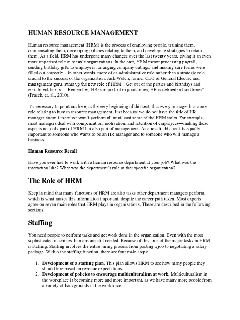 Human Resource Management | Download Free PDF | Human Resource ...