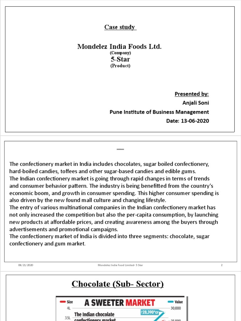 Mondelez India 5-Star Chocolate Case Study | PDF | Mondelez International | Confectionery