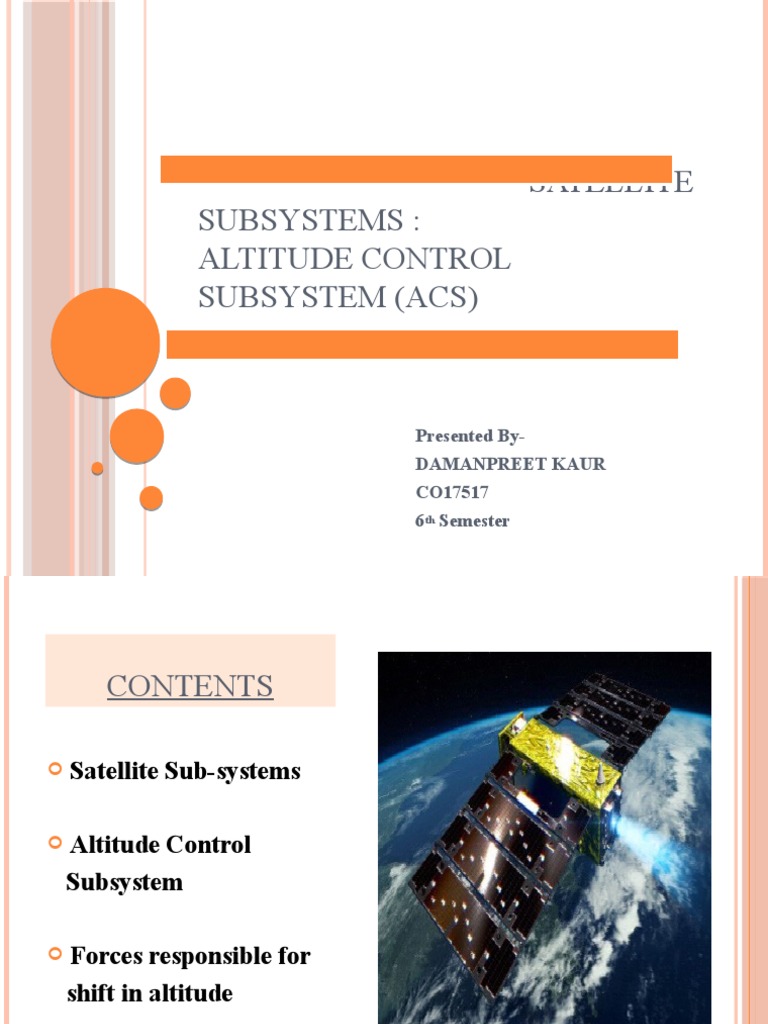 Satellite Subsystems | PDF | Attitude Control | Satellite