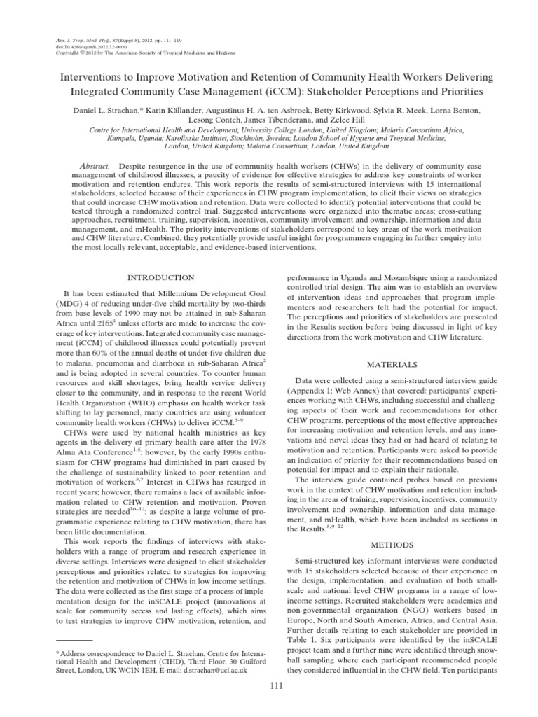 Strachan Et Al PDF | PDF | Employee Retention | Motivation