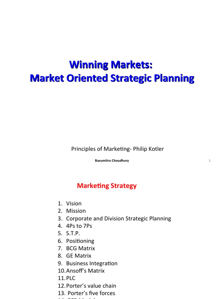 SBU Strategies, Portfolio Analysis BCG & GE | PDF | Marketing ...