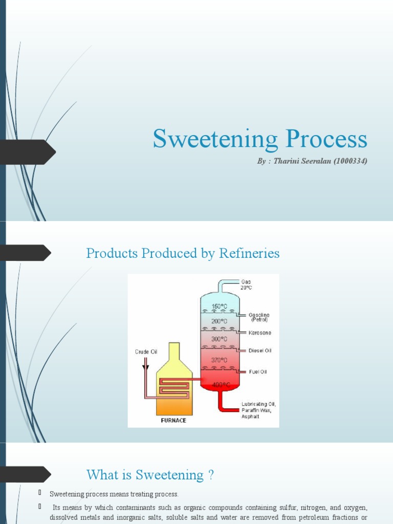 Sweetening Process | PDF | Oil Refinery | Solution