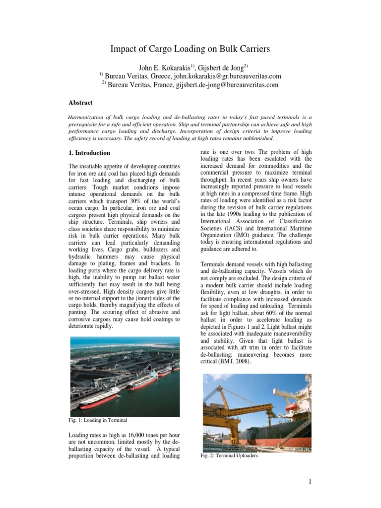 Impact of Cargo Loading On Bulk Carriers | PDF | Technology & Engineering