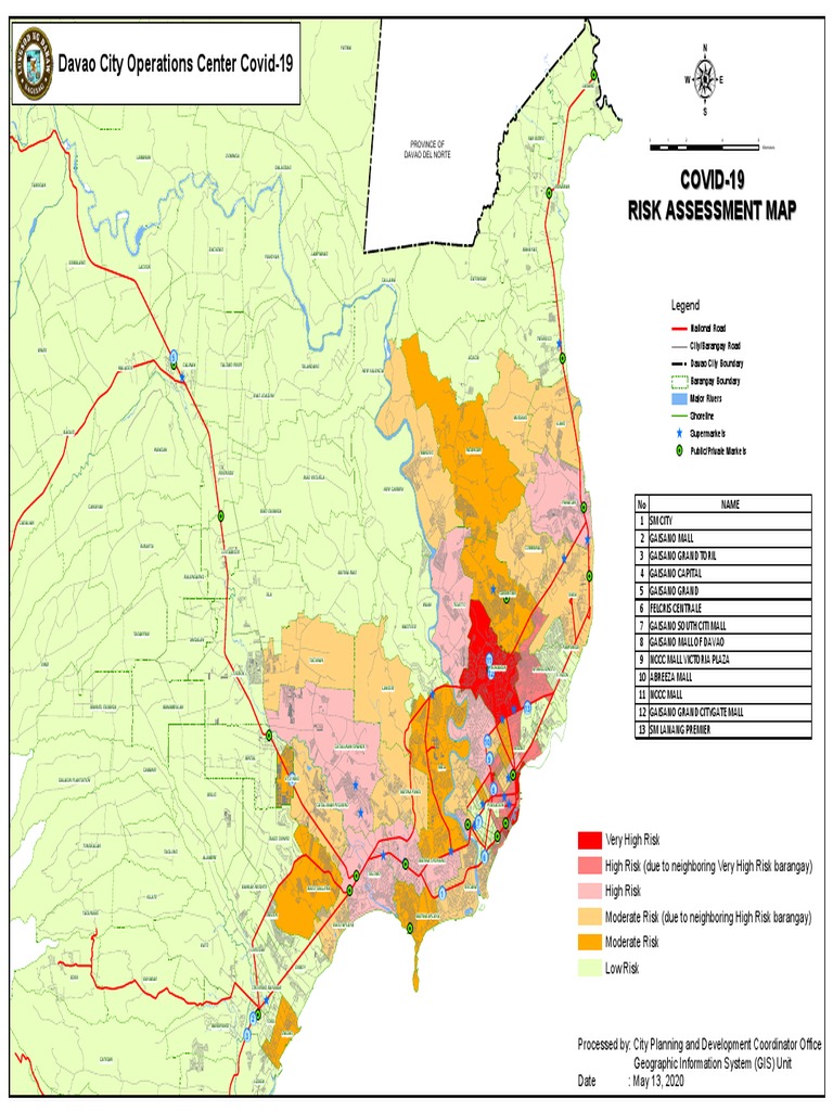 Covid 19 Risk Assessment Map | PDF | Business | Nature