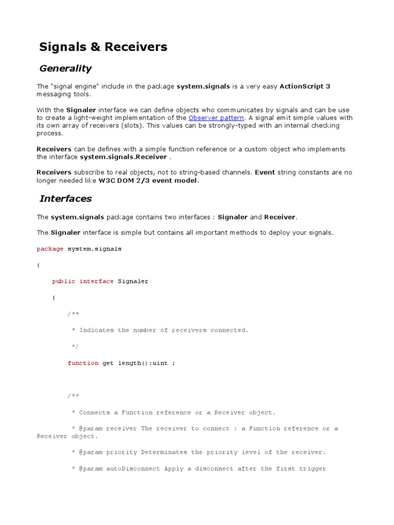 Signals and Receivers | PDF | Boolean Data Type | Method (Computer ...