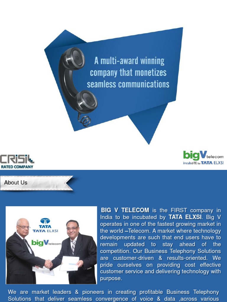 About Us - BIG V TELECOM Market Leaders in Business Telephony Solutions ...