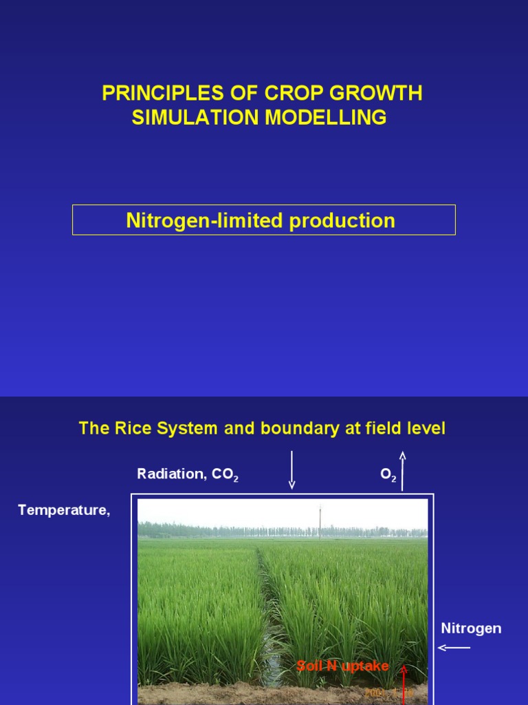 Principles of Crop Growth Simulation Modelling | Download Free PDF ...