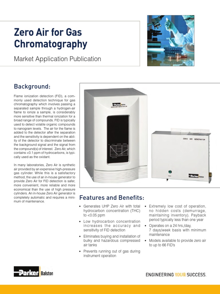 Zero Air For Gas Chromatography: Market Application Publication | PDF ...