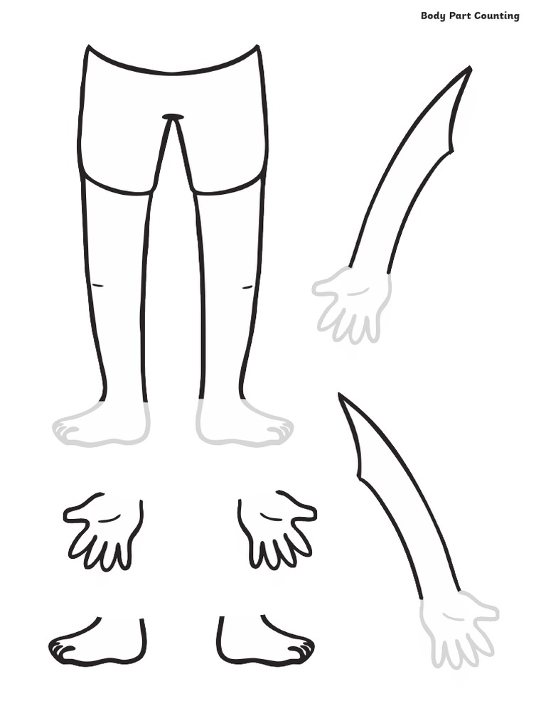 Body Part Counting for Kids | PDF | Home & Garden | Wellness