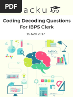 Coding Decoding Questions For SBI PO Prelims 2020-21 | PDF | Computing | Computing And ...
