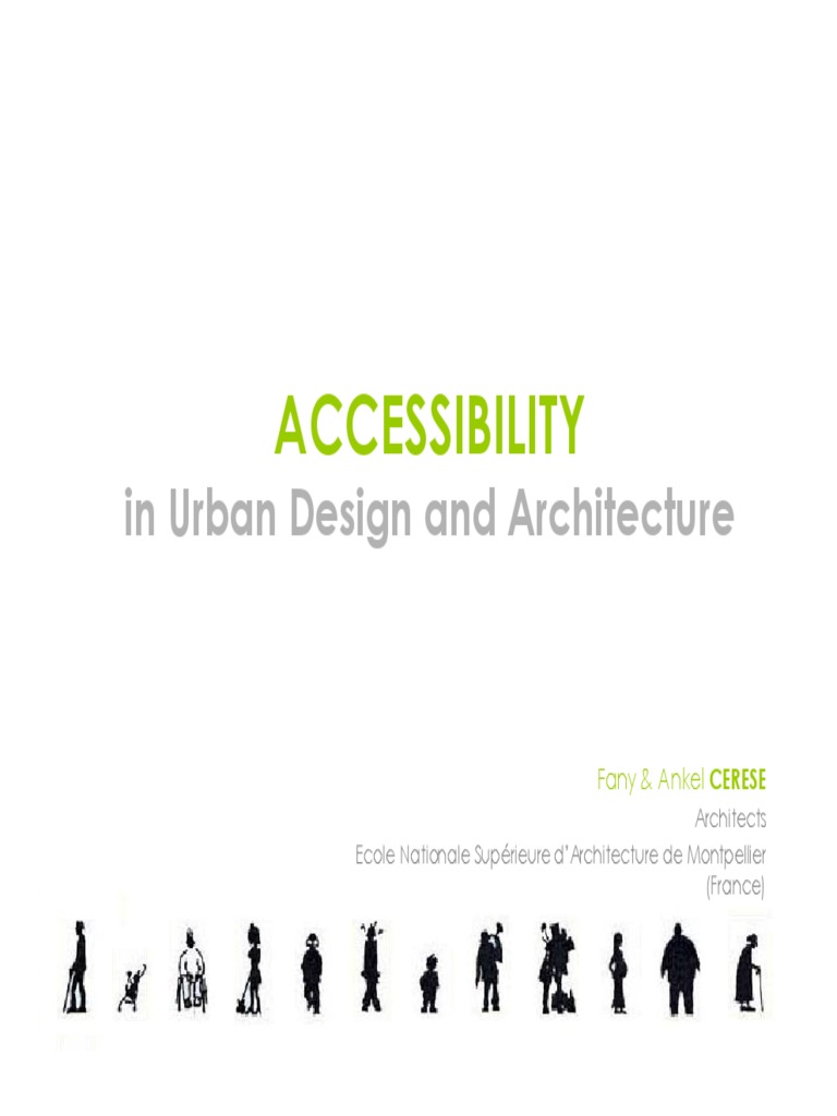Accessibility in Urban Design and Architecture PDF | PDF | Hearing Loss ...