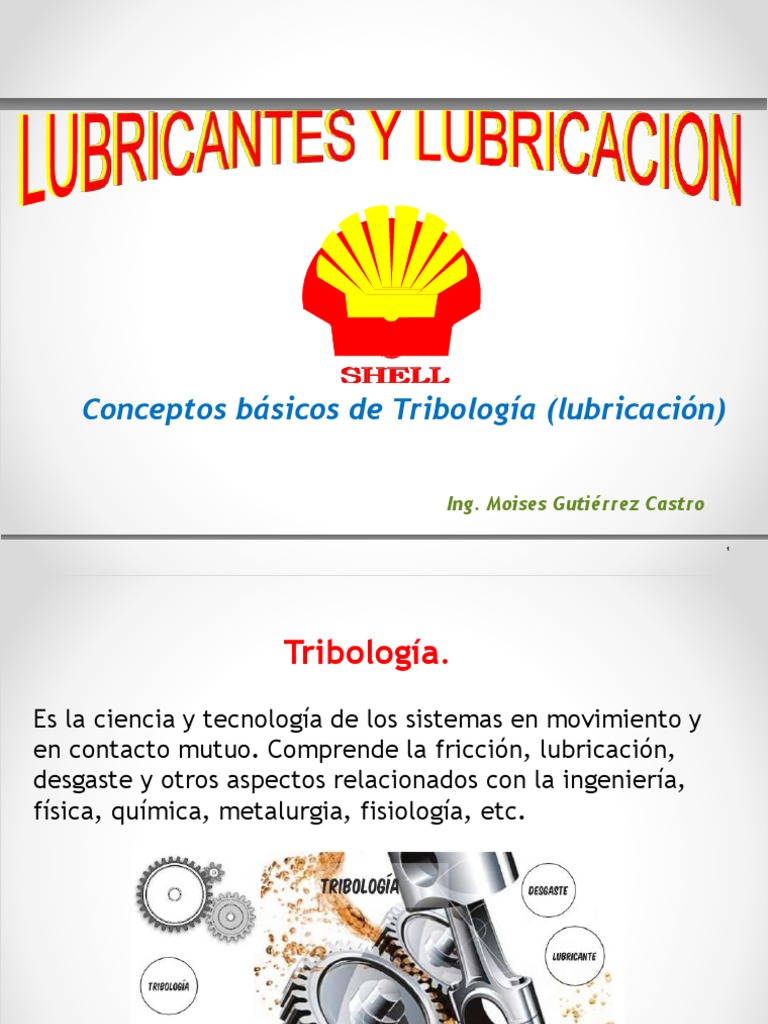 Sistemas Mecánicos Conceptos de Tribologia | PDF | Lubricante | Química