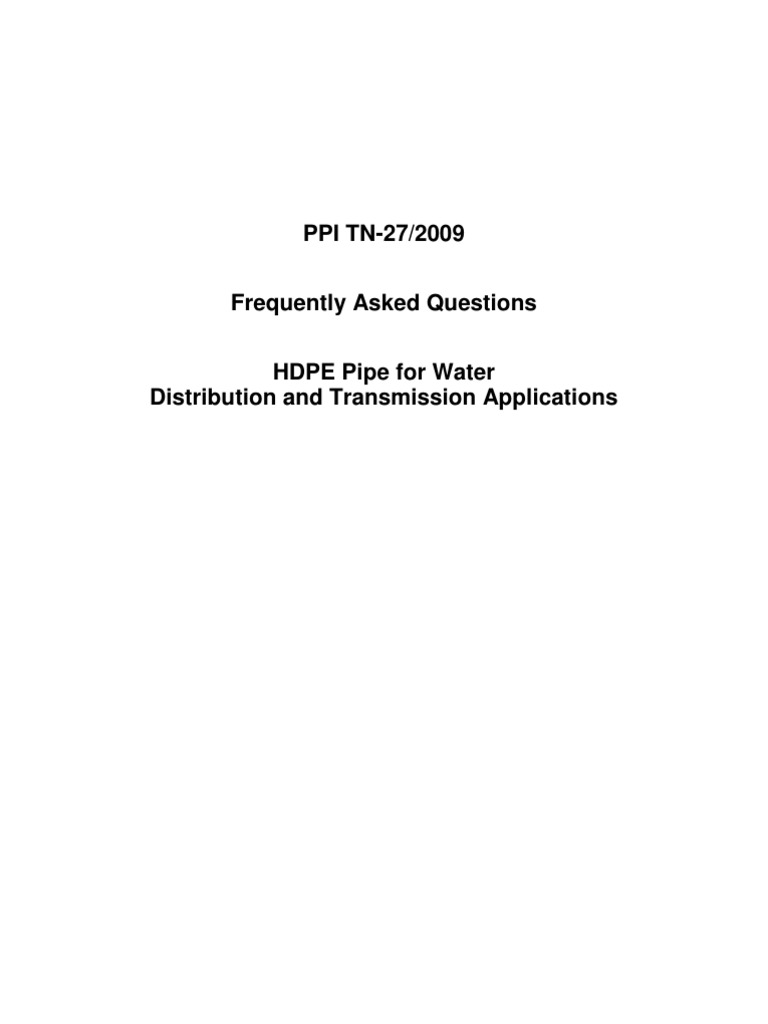 HDPE Design | PDF | Pipe (Fluid Conveyance) | Polyethylene