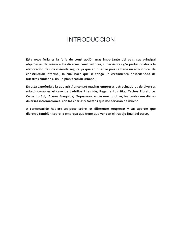 Expoferia Yo Constructor | PDF | Ladrillo | Hormigón