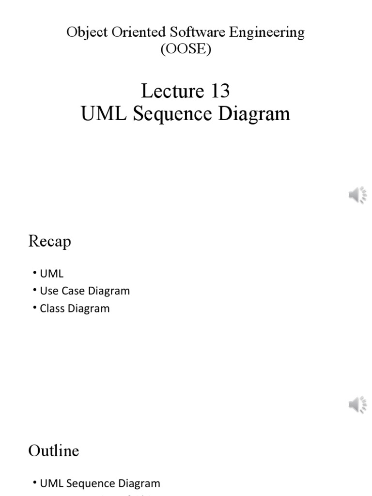 Object Oriented Software Engineering (OOSE) : UML Sequence Diagram | PDF