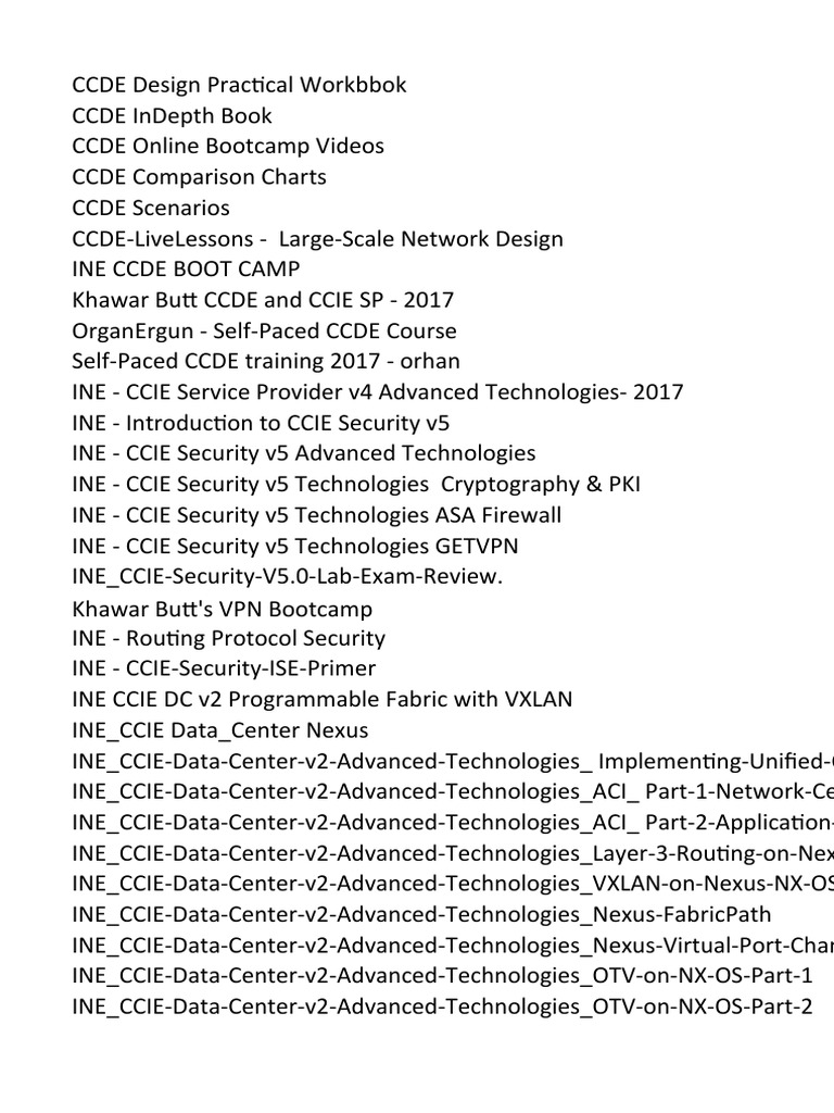 CCDE Design Practical Workbbok | PDF | Cisco Certifications | Amazon ...