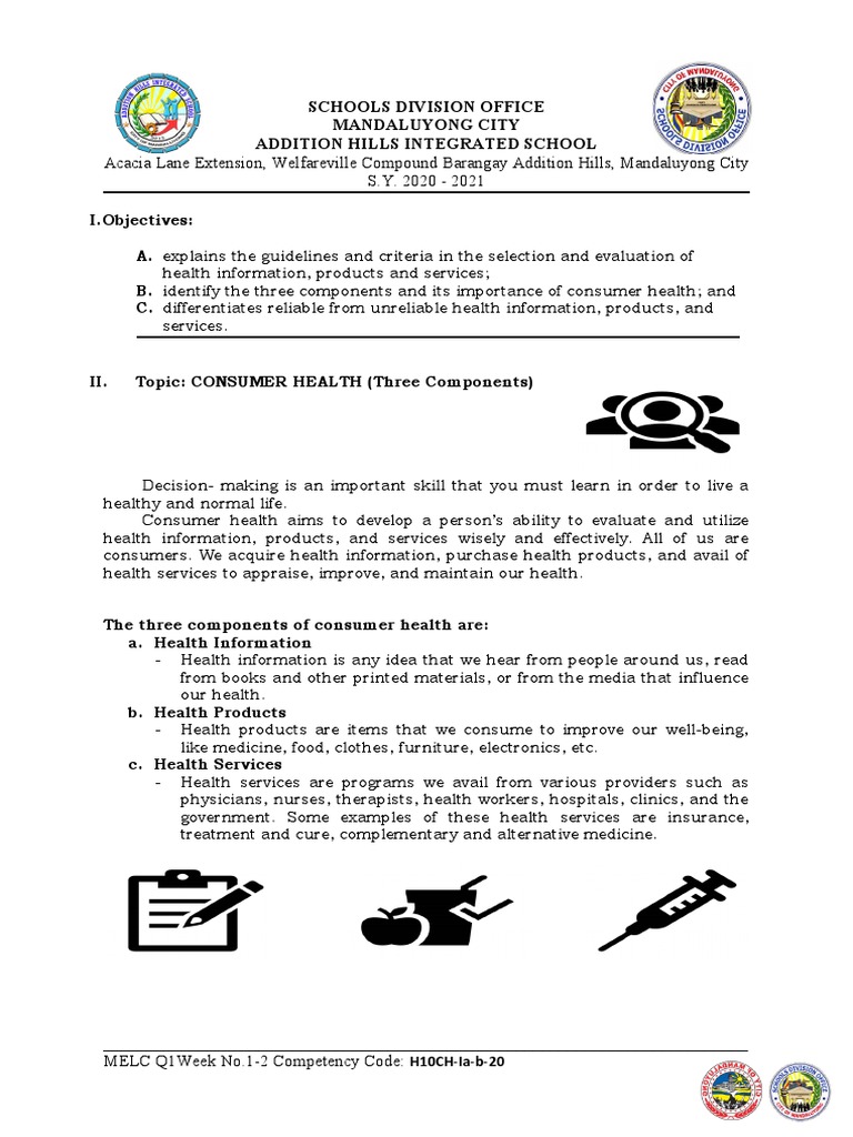 Evaluating Consumer Health Products | PDF | Health Informatics ...
