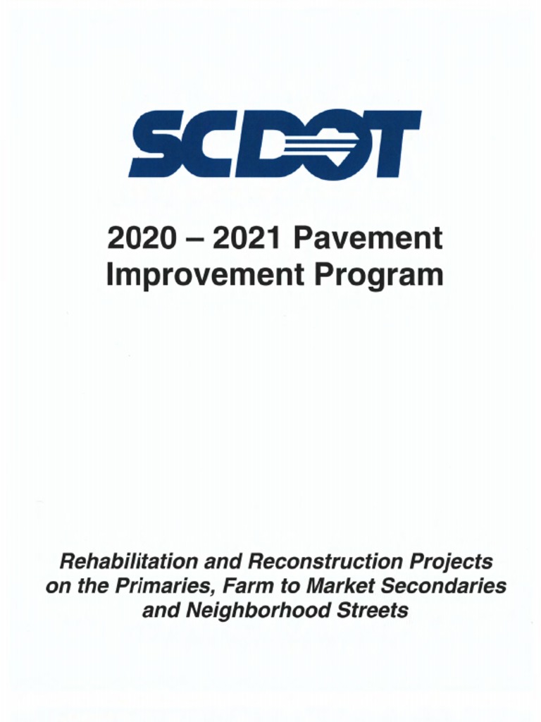 2021 Pavement Improvement Program | PDF
